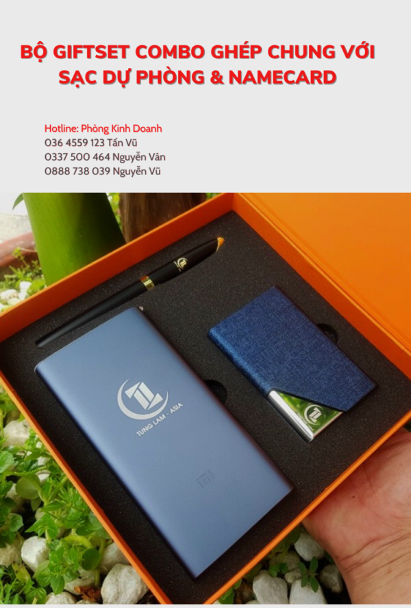 Set Quà Tặng Bình Giữ Nhiệt Inox & Bút Ký Kim Loại Cao Cấp